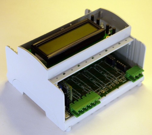 DIN rail case 6 modules - Archiduino